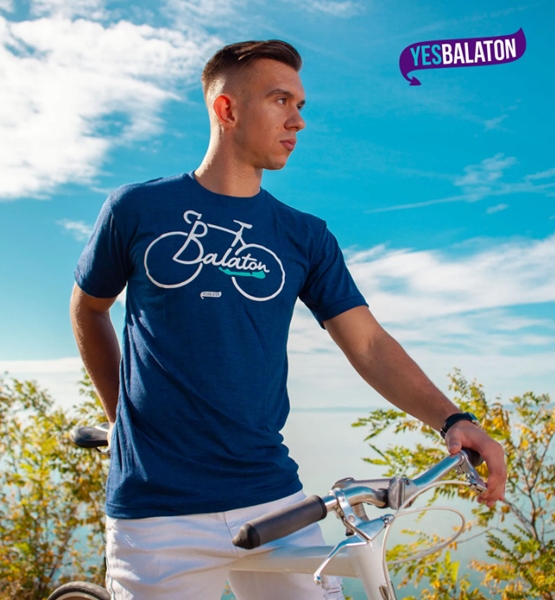 YesBalaton Balaton Bringa logo Unisex Track póló, Indigo kék - Férfias ...