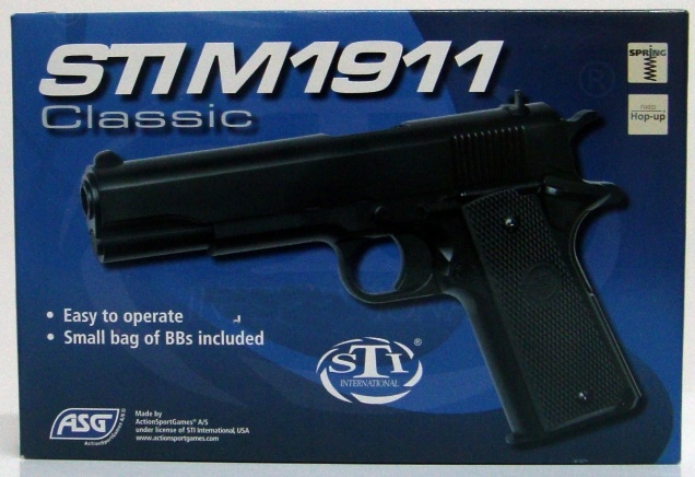 ASG STI M1911 Classic rugós airsoft pisztoly, 16845 - Férfias játékok ...